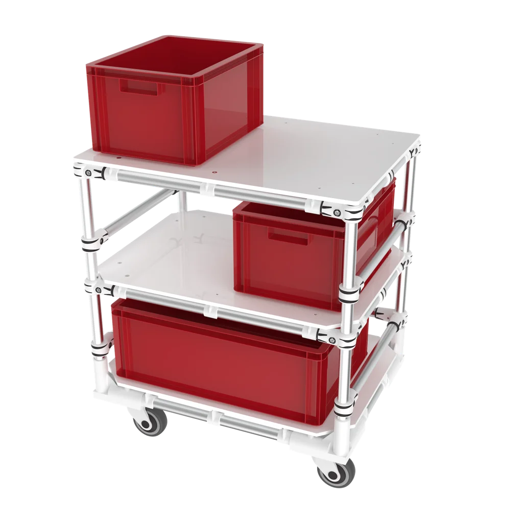3 levels trolley