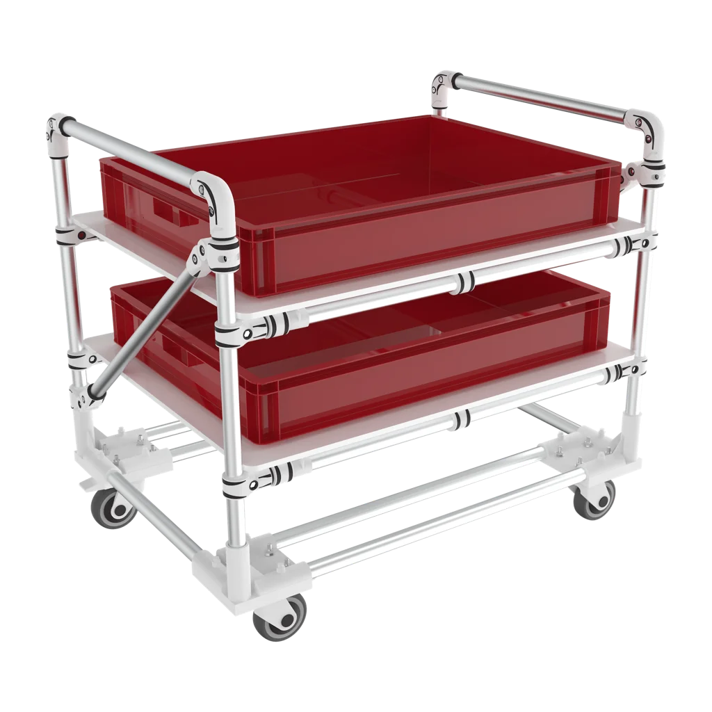 Trolley for large boxes
