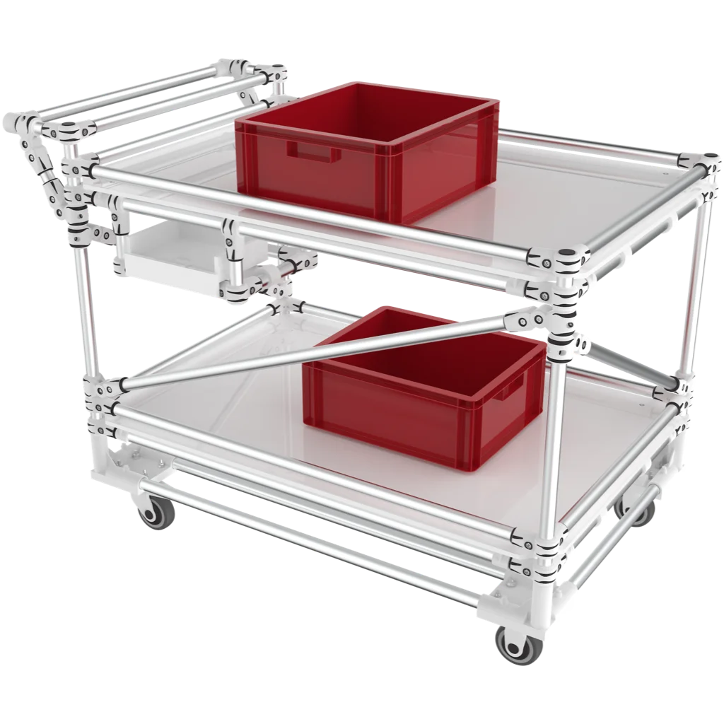 Trolley with custtom compartment
