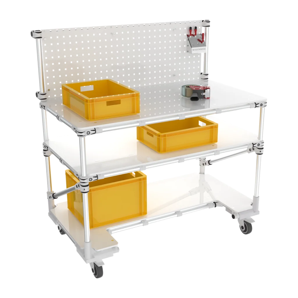Mobile workbench with storage