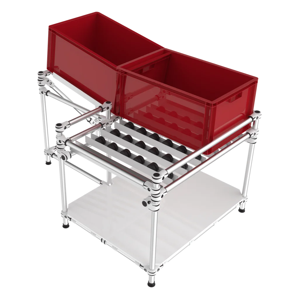 L shape FIFO conveyor