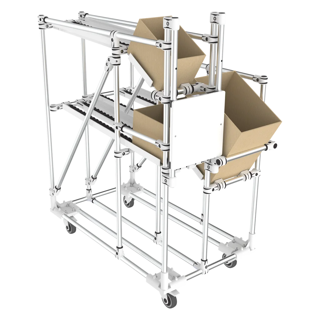 Industrial FIFO stand with picking