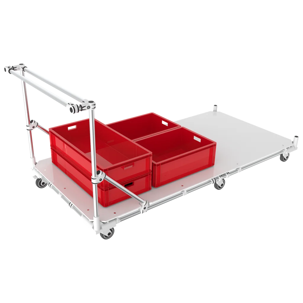 large plate push cart