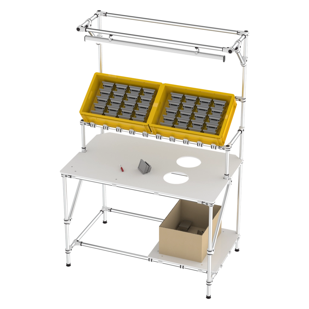 e-commerce station with picking & LED