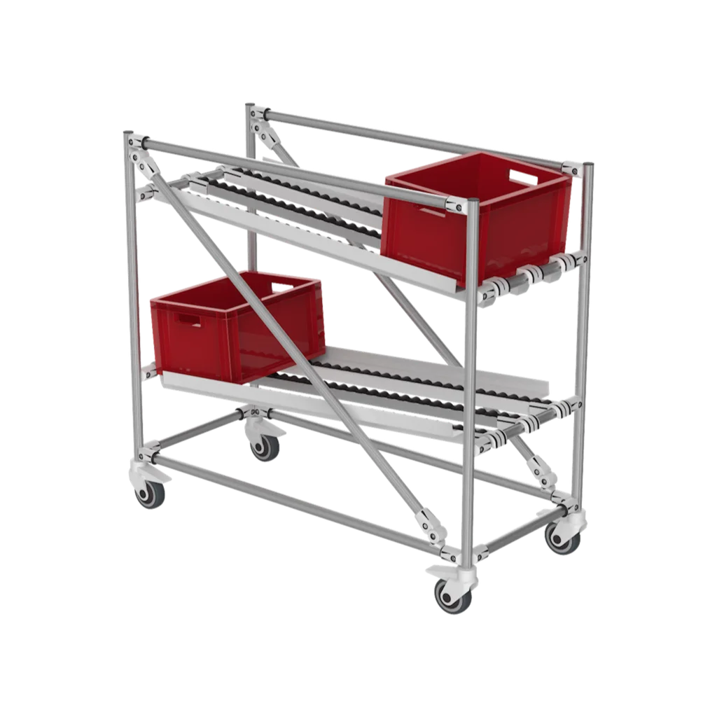FIFO container cart