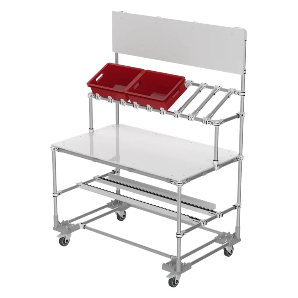 Frontal loading workstation