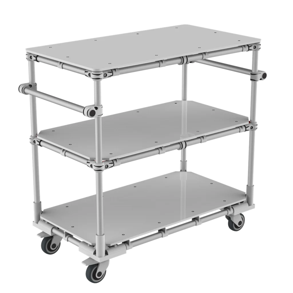 Levels utility push cart