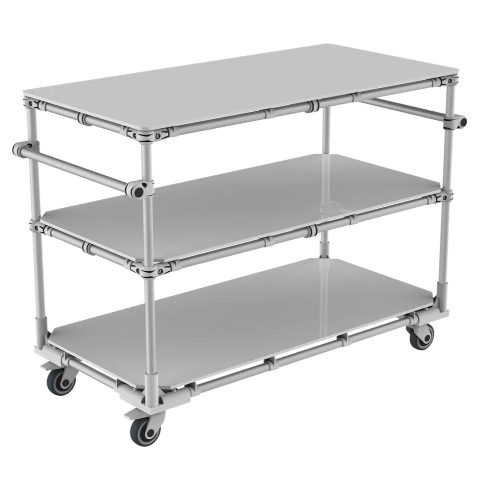 Large utility push cart