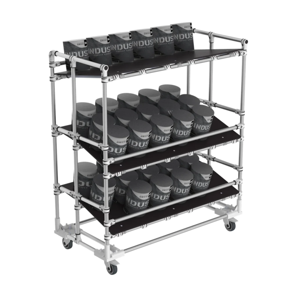 Ergonomic Lean manufacturing cart