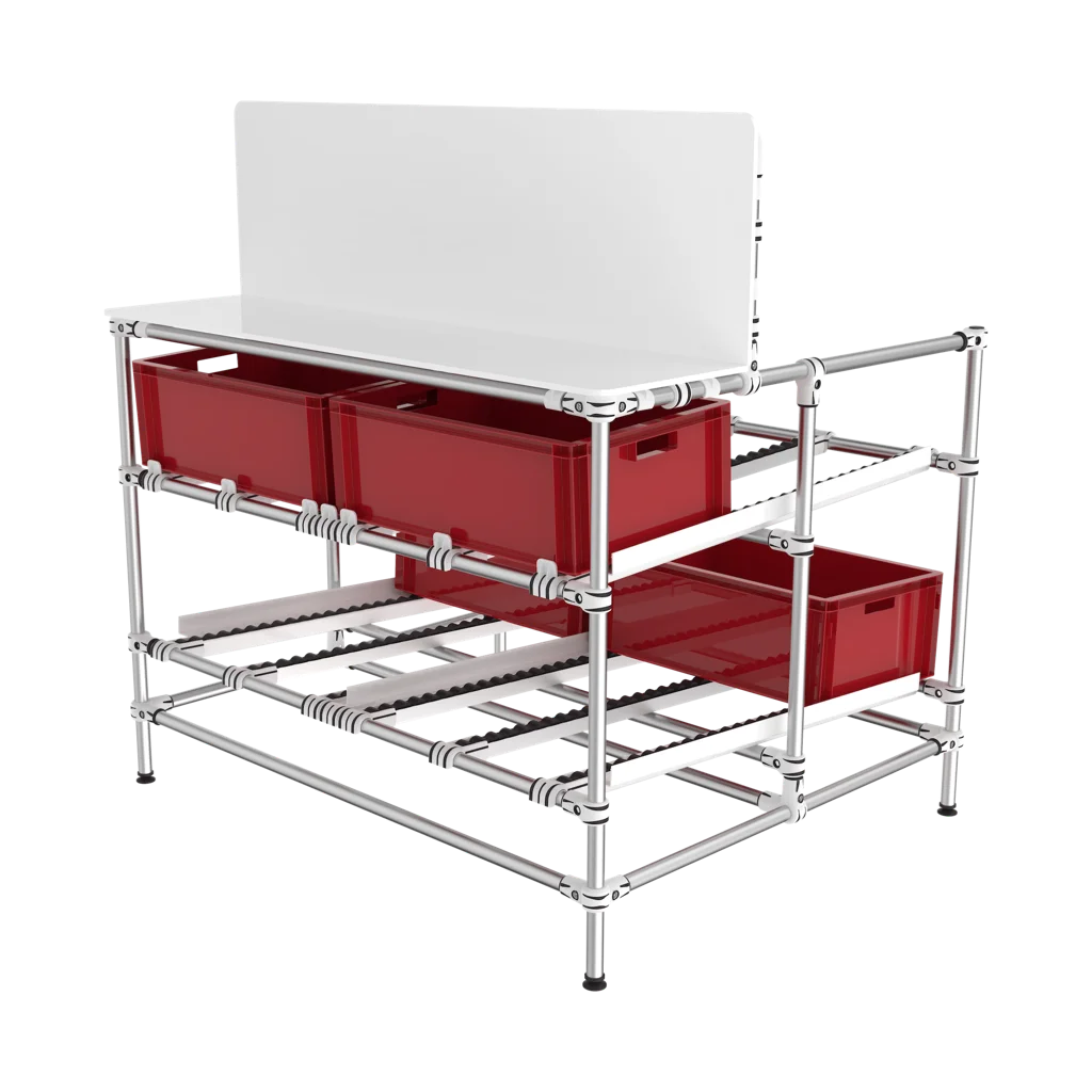 FIFO packing stand
