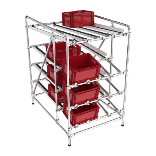 Table adjustable picking flowracks